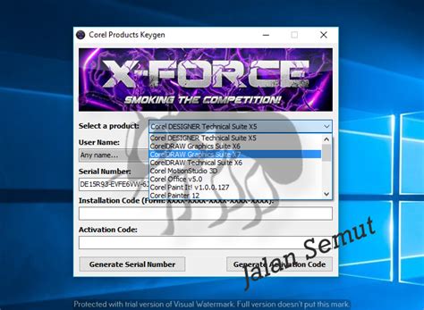 Key Gen Corel Products Jalan Semut