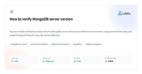 How To Verify Mongodb Server Version Labex