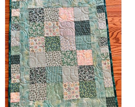 Sea Turtle Table Runner Sea Turtle Appliqué Quilted Table Runner Sea