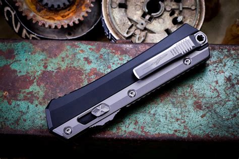 Microtech Glykon Signature Series Otf Knife Aluminum Titanium 3 75