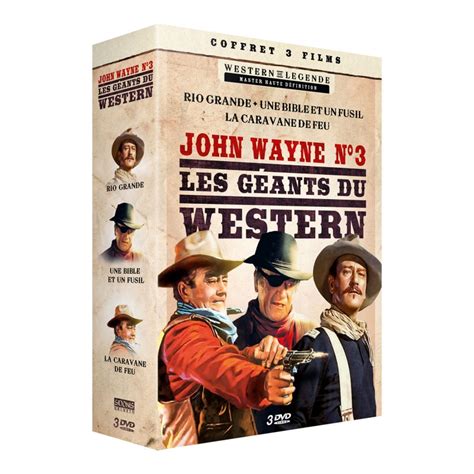 Coffret John Wayne n3 3DVD Westerns de Légende