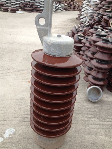 Line Post Porcelain Insulator For High Voltage Ansi 57 2l 1 Pin Post Porcelain Insulator And