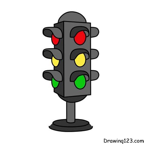 How To Draw A Red Light