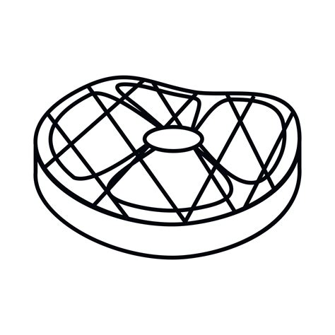 Steak Icon Outline Style 14451850 Vector Art At Vecteezy