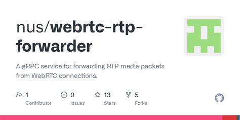 GitHub Nus Webrtc Rtp Forwarder A GRPC Service For Forwarding RTP Media Packets From WebRTC