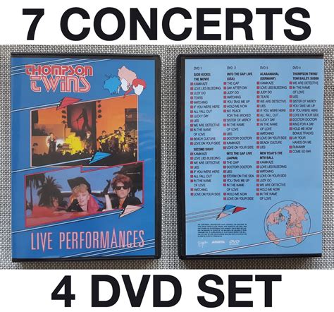 4 Dvd Set Thompson Twins 7 Live Concert Videos Uk Us Japan Germany