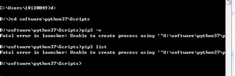 pip报错fatal error in launcher unable to create process using 简书