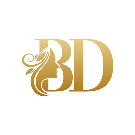 Initial BD Face Beauty Logo Design Templates Vector Art At Vecteezy