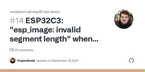 Esp32c3 Espimage Invalid Segment Length When Running A Build Based