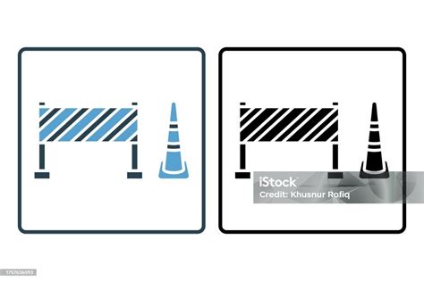 건설 장벽 아이콘입니다 건설과 관련된 아이콘입니다 웹 사이트 앱 사용자 인터페이스 인쇄 가능 등에 적합합니다 단색 아이콘 스타일입니다 간단한 벡터 디자인 편집 가능 거리에