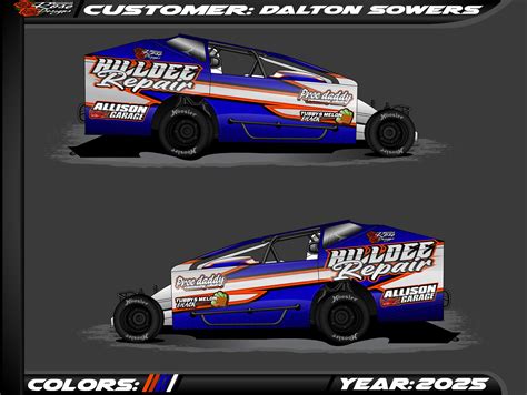Dalton Sowers 2025s1 Dirt Big Block Modified Wrap By Mark R Rose