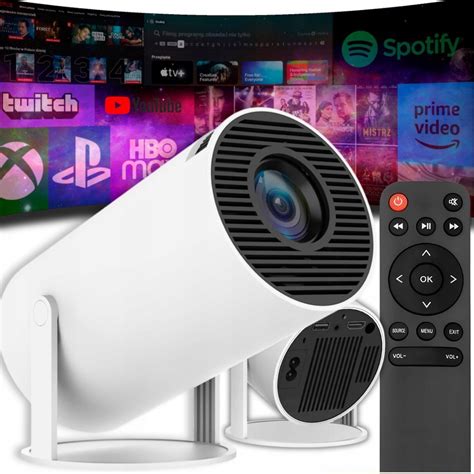 Projetor Branco 1080p Wifi Biv Shopping Do Inter