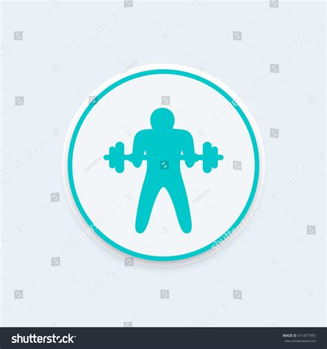 Bicep Curl Icon Arm Workout Vector Vector De Stock Libre De Regalías 471877955 Shutterstock