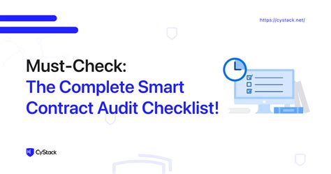 Must Check The Complete Smart Contract Audit Checklist Cystack Blog