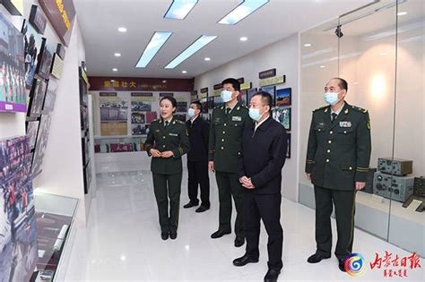 孙绍骋走访内蒙古军区和武警内蒙古总队部队红色武警总队