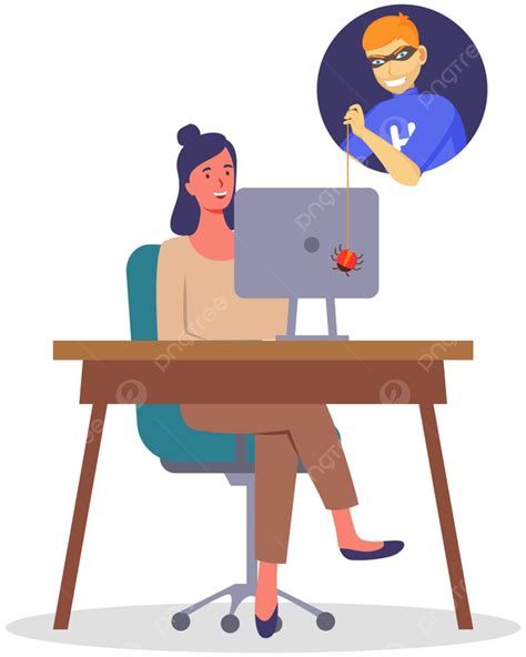 Hình ảnh Hacker Tấn Công Máy Tính Của Người Phụ Nữ Png Ăn Trộm Hệ Thống Internet Png Và