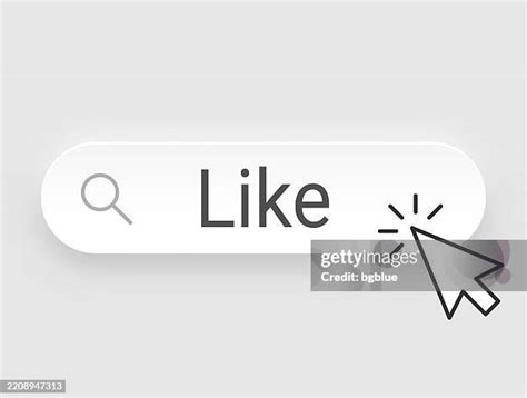 Like Search Bar With Cursor On Blank Background High Res Vector Graphic