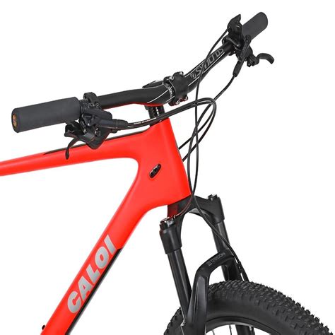 Bicicleta Elite Carbon Sport Aro Quadro Carbono Preto Vermelho Caloi MadeiraMadeira