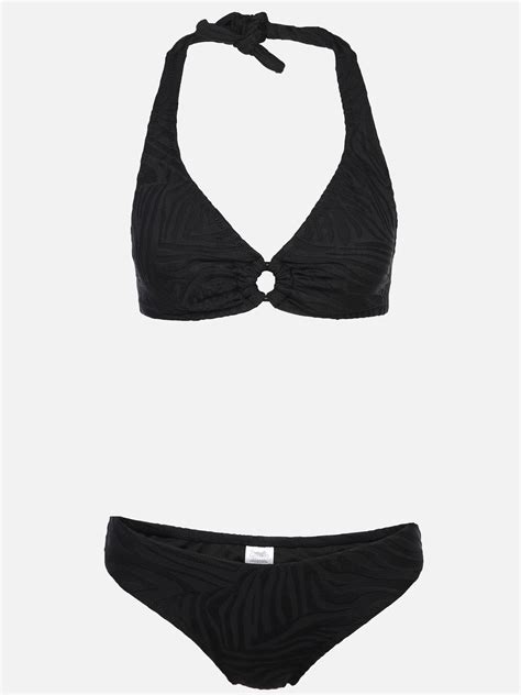 Damen Bikini Set Mit Struktur Black 36 C 892099 Black 1