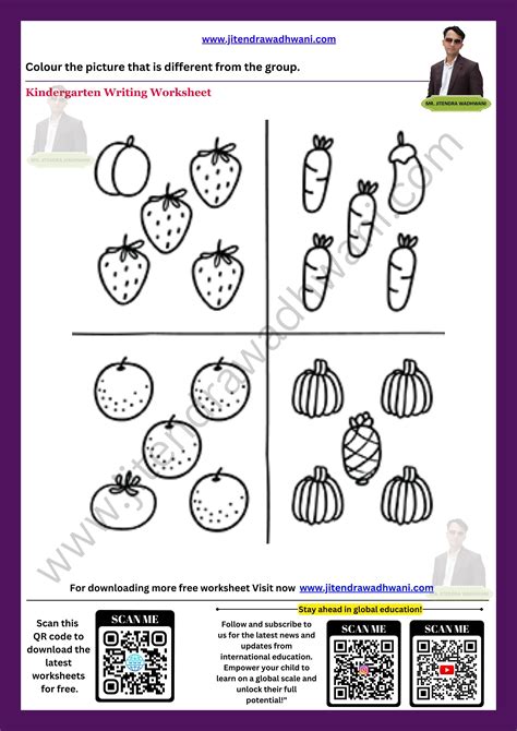 Free Same And Different Worksheets For Kindergarten Printable Pdfs