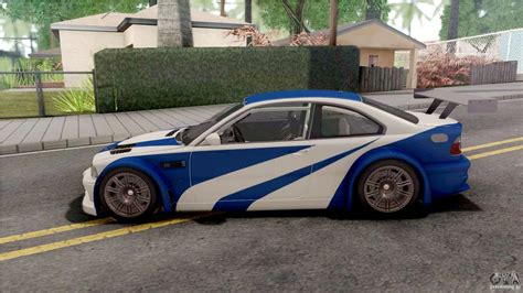 Bmw M3 Gtr Nfs Most Wanted для Gta San Andreas