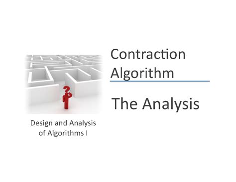 Analysis Contraction Algo Contracon Algorithm The Analysis Design