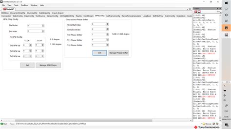 AWR1243BOOST Per Chirp Phase Shifter Sensors Forum Sensors TI E2E Support Forums