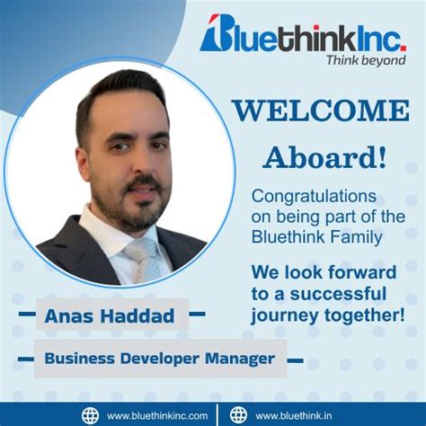 Bluethink Inc On Linkedin Welcome Congratulation Bluethinkincteam