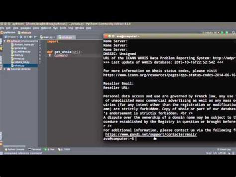 Python Website Scanner Tutorial Whois YouTube