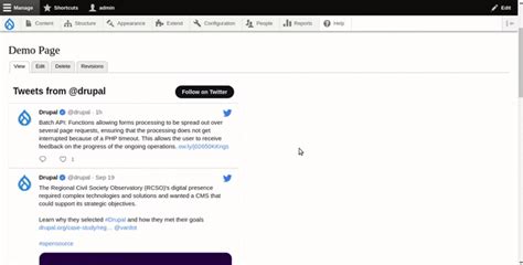 Drupal Twitter Feeds