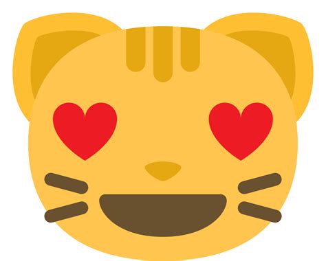 Emoji Cat Face Love 36646646 Vector Art At Vecteezy