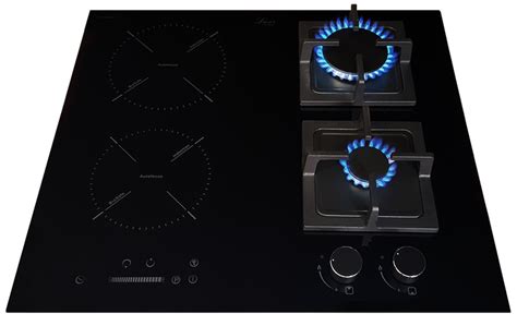 Комбинированная индукционная газовая варочная поверхность Luxor Gi 67 Bk Wog Booster Slide Pro
