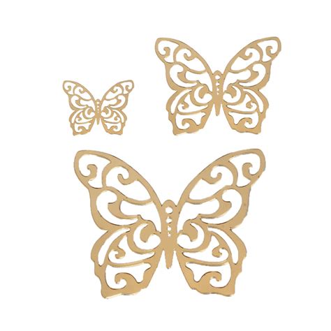 Plexiglass Butterfly Gold Pergamos