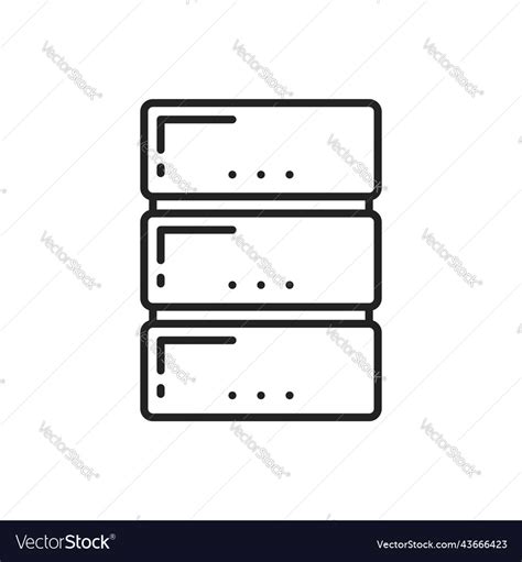 Data Management Database And Info Storage Icon Vector Image