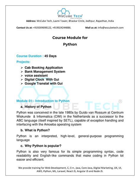 Ws Cube Tech Python Contact Us At 919269698122 919024244886 Mail
