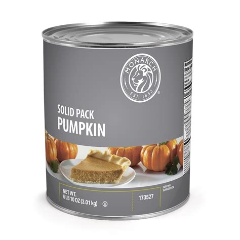 Monarch Solid Packed Pumpkin Us Foods Chefstore