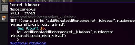 Bug Nbt Data Of Pocket Jukebox Seems To Store Itself Recursively