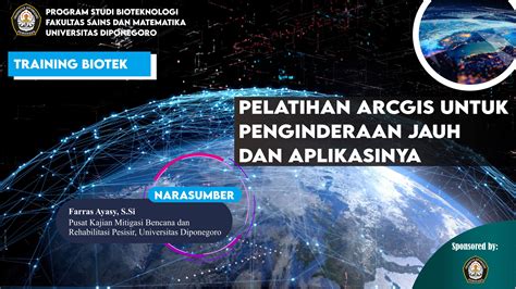 Arcgis Training For Remote Sensing And Its Applications Bioteknologi