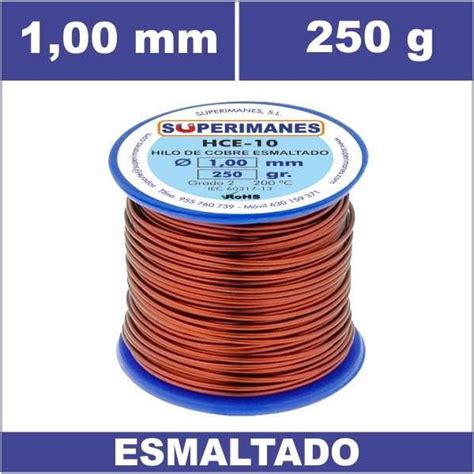 Hilo De Cobre Esmaltado Mm Bobina Carrete Gr