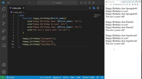 php functions explained youtube