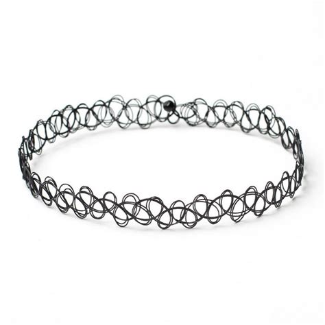 Interlocked Swirls Gothic Choker Necklace Blingg