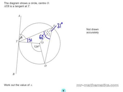 Circle Theorems Exam Question YouTube
