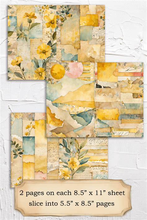 Free Vintage Junk Journal Printables Moonlight Memoirs