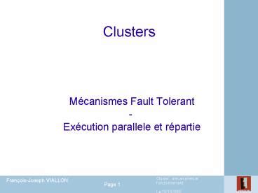 Clusters Presentation Free To Download