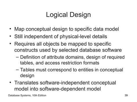 Database System Design Implementation And Management Ppt