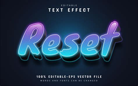 reset text editable 3d text effect graphic by aglonemadesign