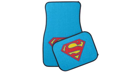 Classic Supergirl Logo With Blue Outline Car Floor Mat Zazzle