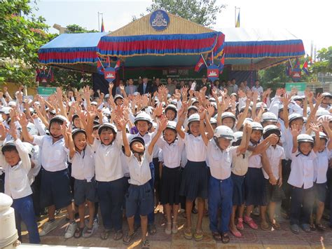 Manulife Cambodia Plc Donates 647 Helmets To Wat Preah Put Primary