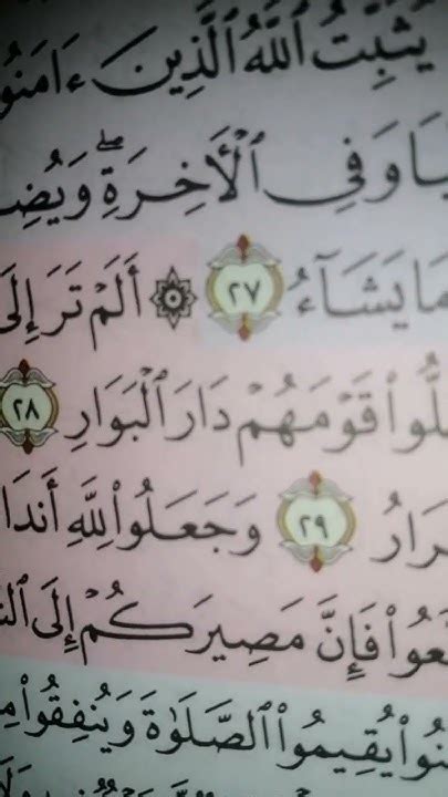 قال تعالي يثبت الله الذين ءامنوا بالقول الثابت في الحياة الدنيا وفي