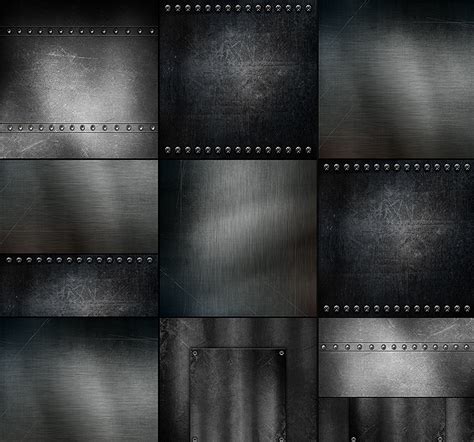 Metallic Panel Design Metal Wallpaper